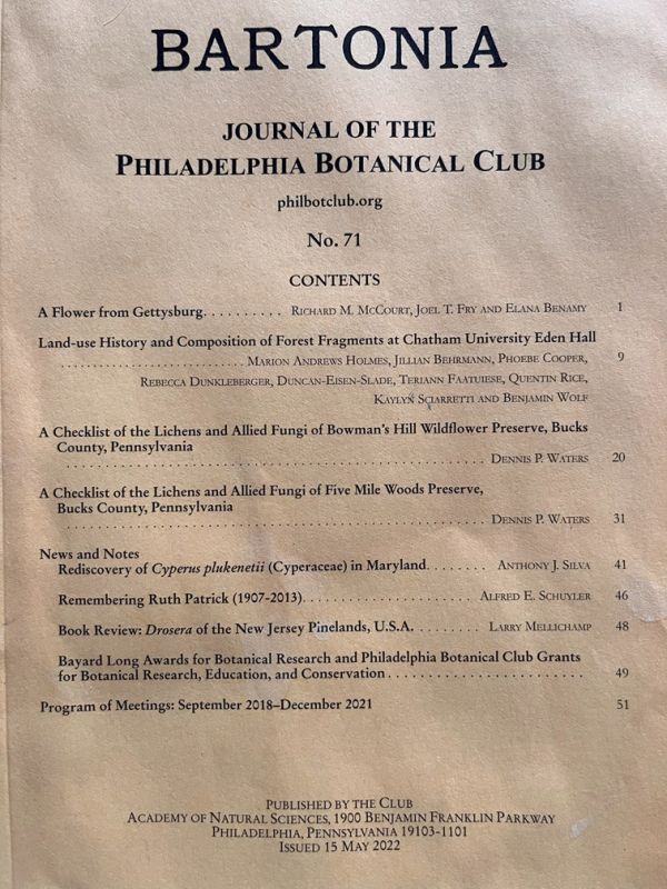 Philadelphia Botanical Club – Dedicated to increasing knowledge and ...